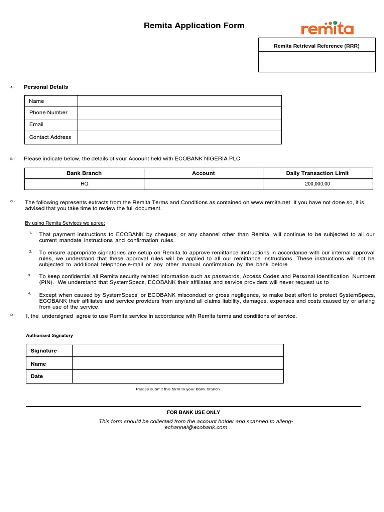 Remita RRR | PDF | Personal Identification Number | Banks