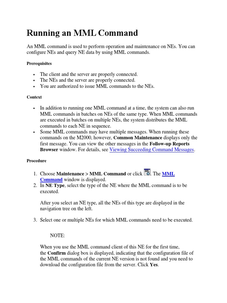 Running An Mml Command Server Computing Computer Architecture