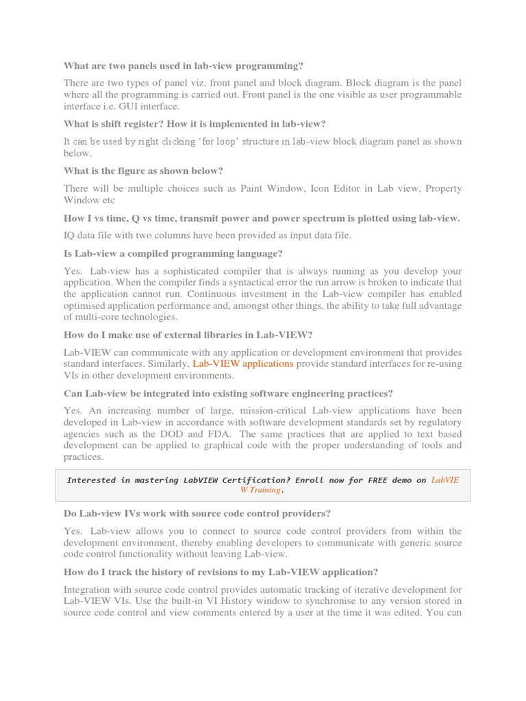 LabVIEW CLAD Preparation Guide | PDF | Compiler | Integrated Development Environment