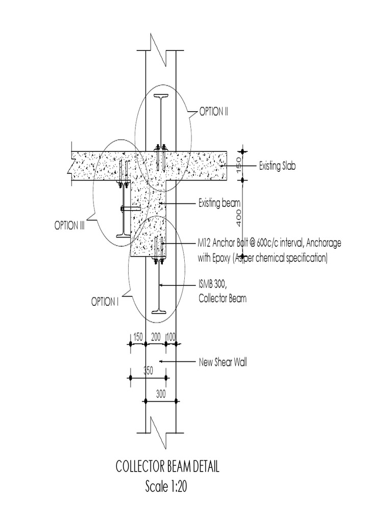 Option Ii: Collector Beam Detail Scale 1:20 | PDF