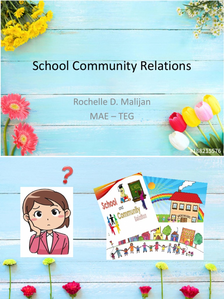 REPORT About School Community Relations | PDF | Community | Motivation
