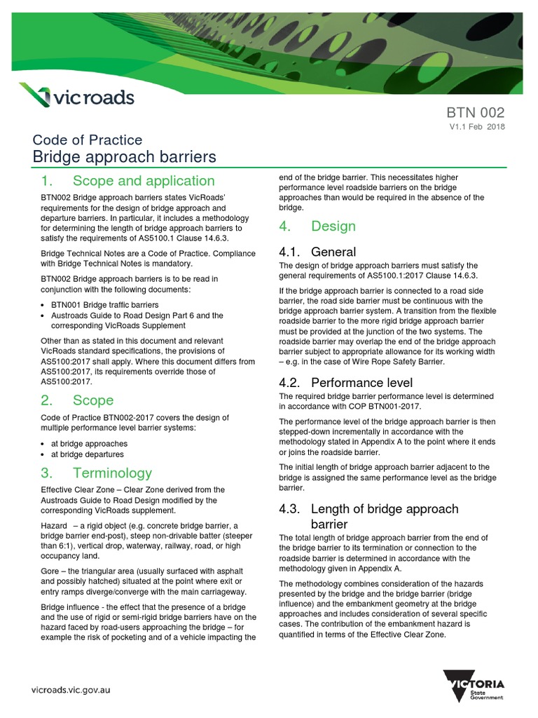 Bridge Technical Note 2018 - 002 Bridge Approach Barriers Feb 2018 ...