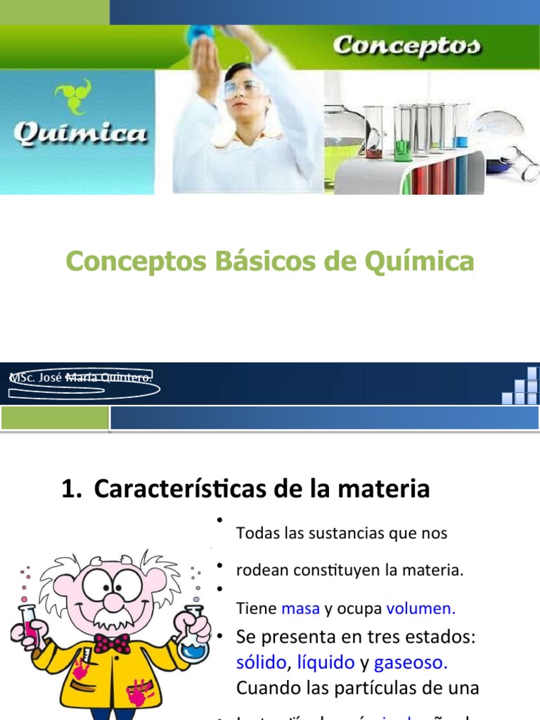 Clase 1 - Conceptos Basicos de Quimica | PDF | Átomos | Química