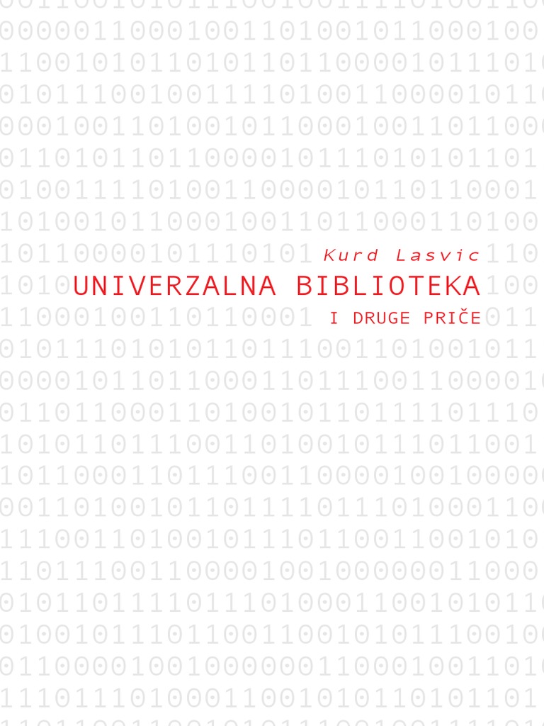 Kurd Lasvic-Univerzalna Biblioteka I Druge Price PDF | PDF