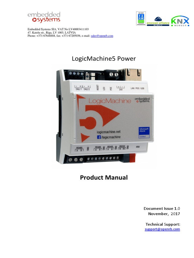 Openrb Logic Machine LM5 DR Manual 11.2017 | PDF | Ip Address | File ...