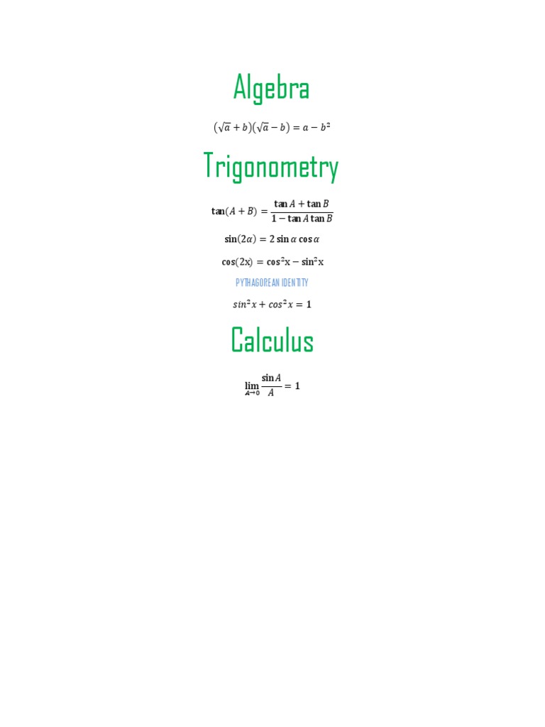 Trigonometric Identities for Cos2x | PDF | Teaching Methods & Materials