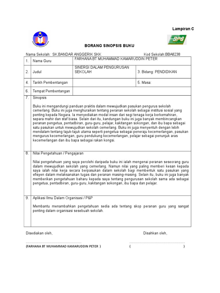 Sinopsis Book Review | PDF