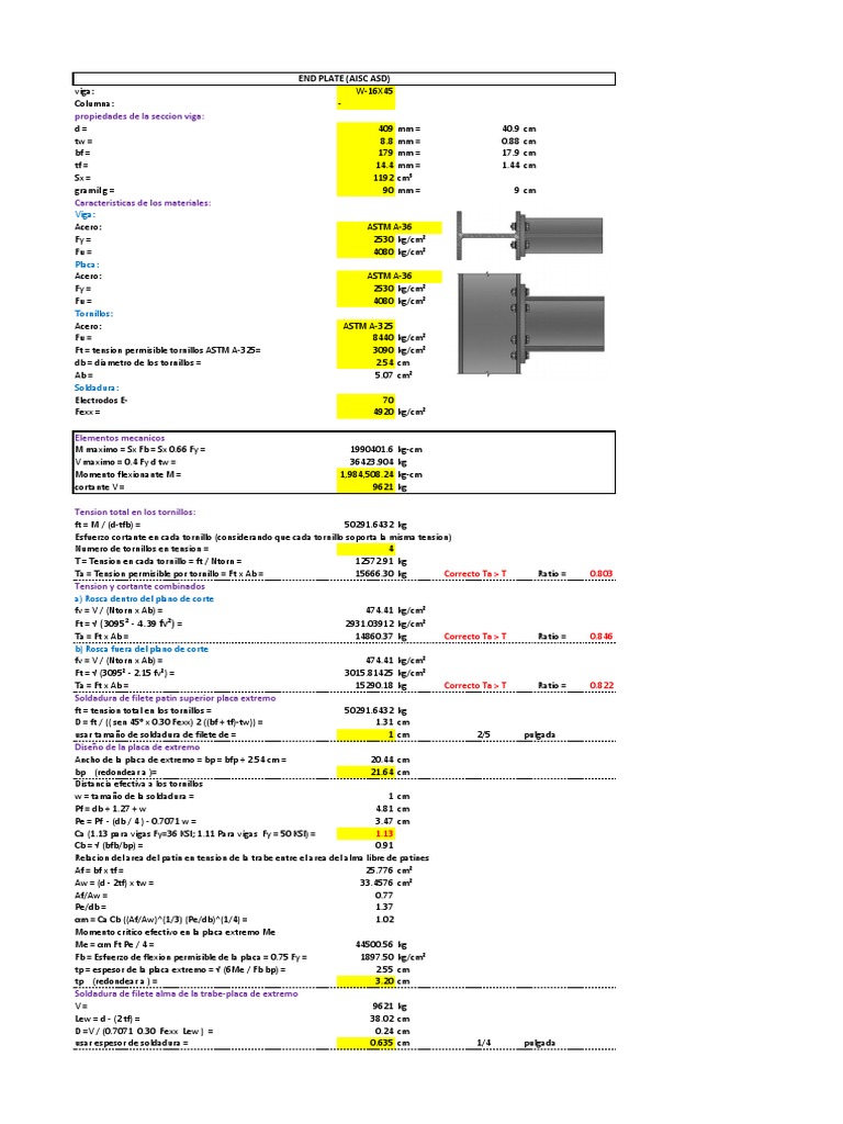 End Plate | Download Free PDF | Screw | Building Engineering