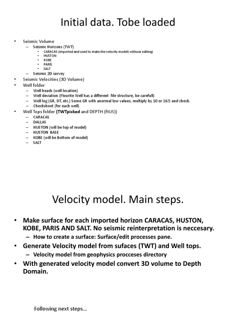Petrel Workflow 1 | PDF | Computing | Nature