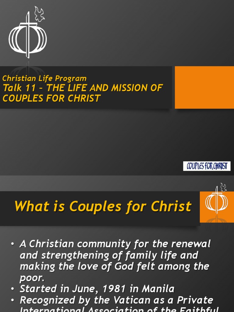 An Introduction to the Vision, Mission, and Ministry of Couples for ...