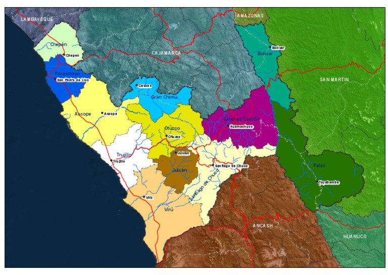 Mapa Político de La Libertad y Provincias | PDF