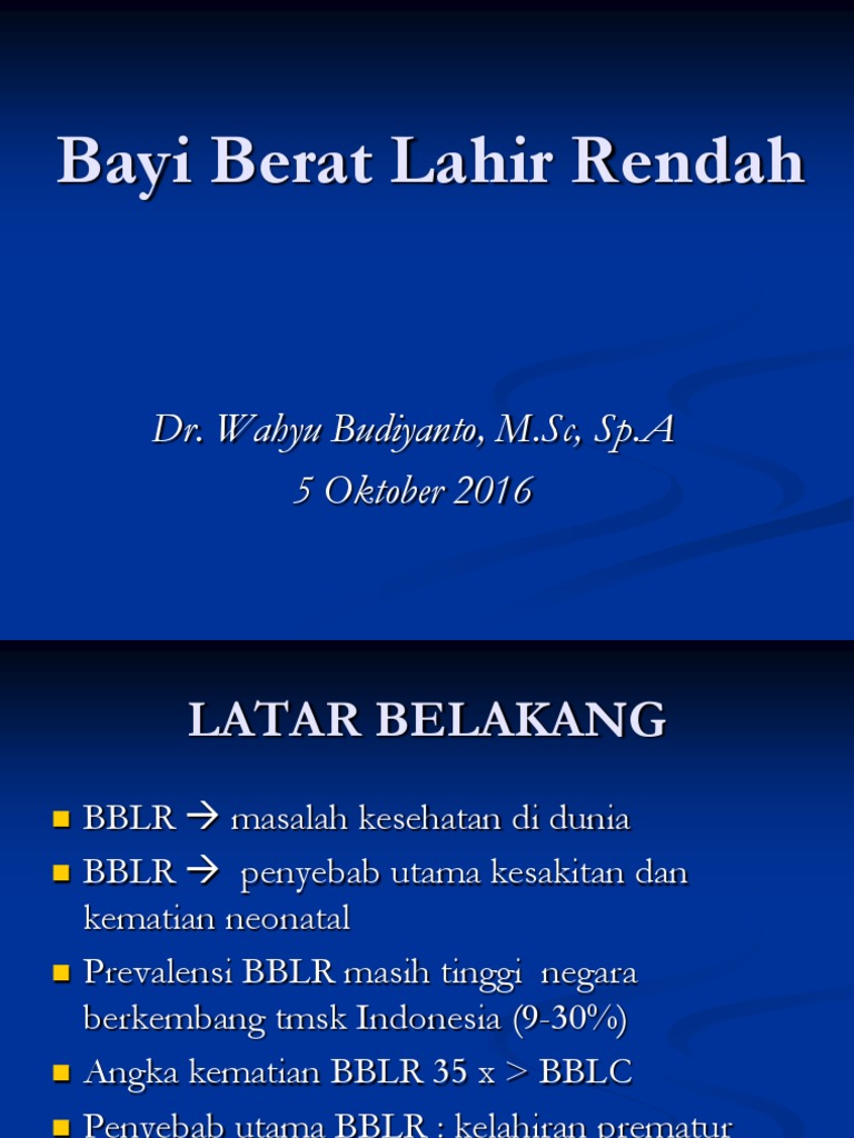 Tatalaksana BBLR RSUD Salatiga | PDF | Kesehatan Holistik