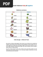 Detonado de Pokémon Platinum | PDF | Pokémon | Franquias da Nintendo