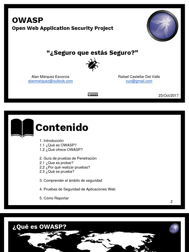 Open Web Application Security Project (OWASP) | Descargar gratis PDF ...