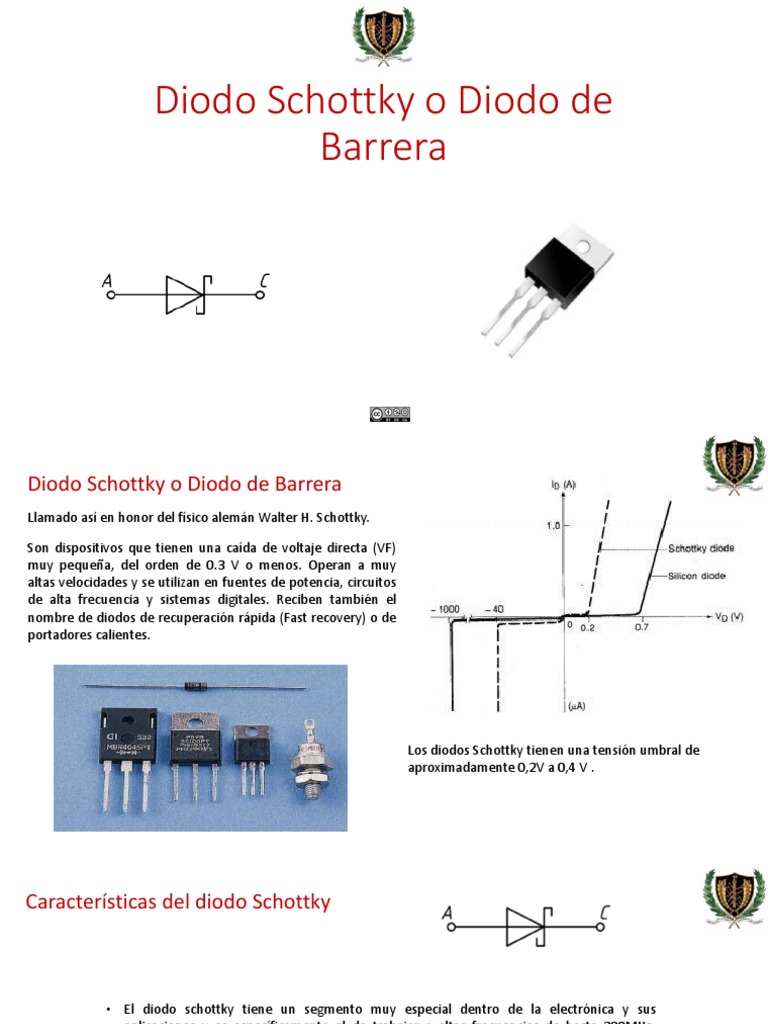 Diodo Schottky | PDF | Energia electrica | Equipo eléctrico