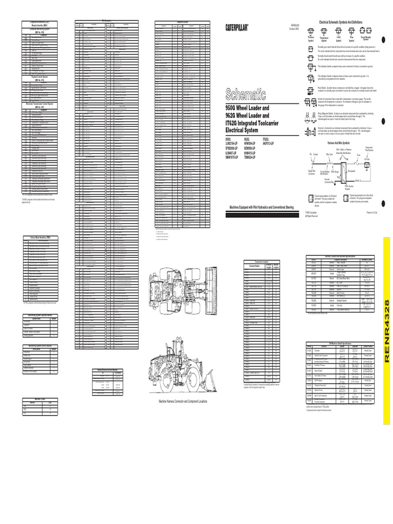 Caterpillar 950G 962G Wheel Loader Electrical System Schematic PDF ...