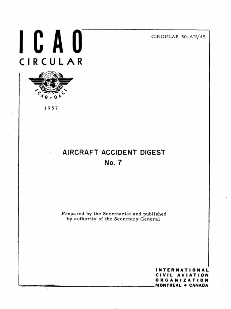 Aircraft Accident Digest No. 7 | PDF | Aviation Accidents And Incidents ...