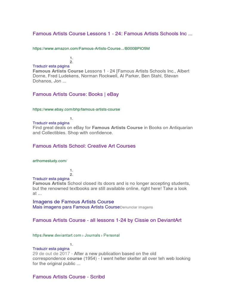 Famous Artists Course Lessons 1 - 24: Famous Artists Schools Inc ...