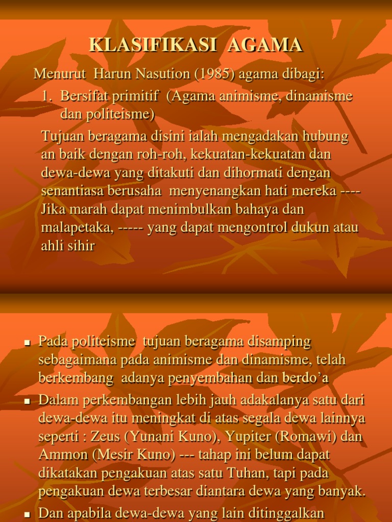 Klasifikasi Agama | PDF