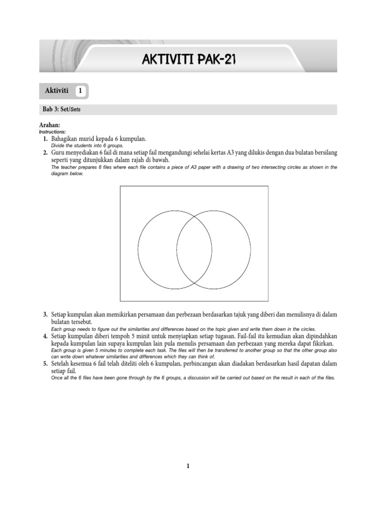 Aktiviti Pak 21 Matematik Tingkatan 4 PDF | PDF