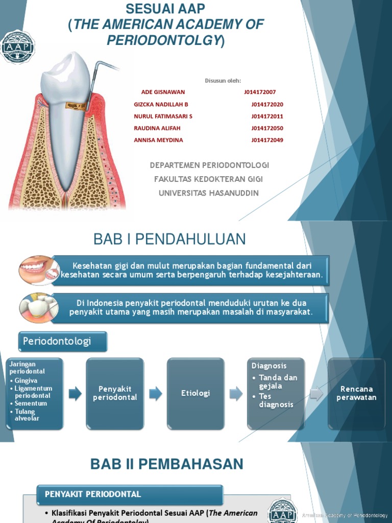 Diagnosa Penyakit Periodontal Sesuai Aap (The American | PDF | Sains ...
