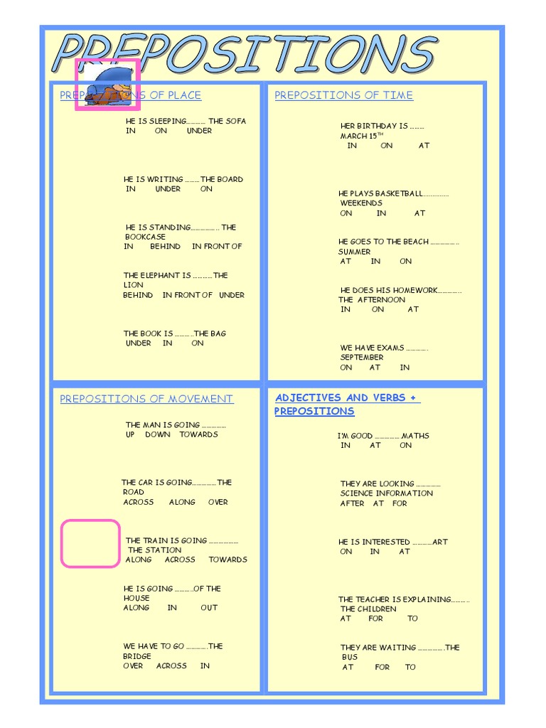 Prepositions Fun Activities Games 1539 | PDF | Linguistics | Syntactic ...