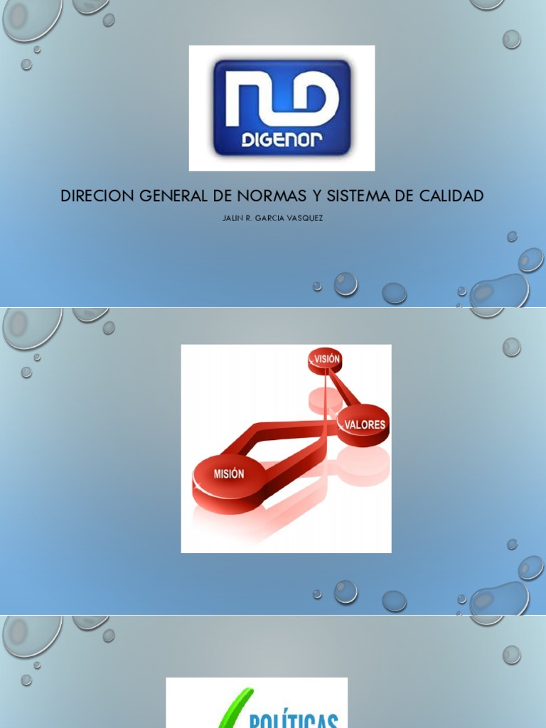 Dirección General de Normas y Sistema de Calidad - DIGENOR | PDF ...