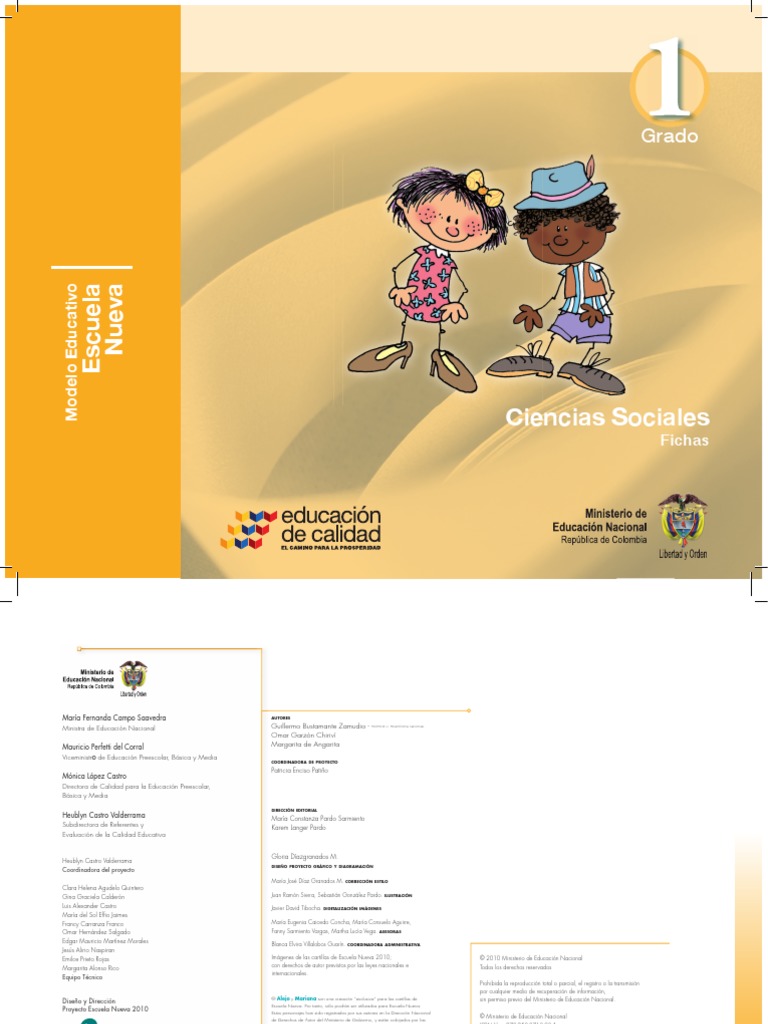 SOCIALES Grado 1 - Fichas PDF | PDF | Ama de casa | Educación avanzada