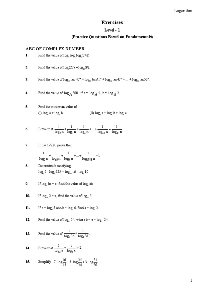Logarithms PDF | PDF | Logarithm | Functions And Mappings