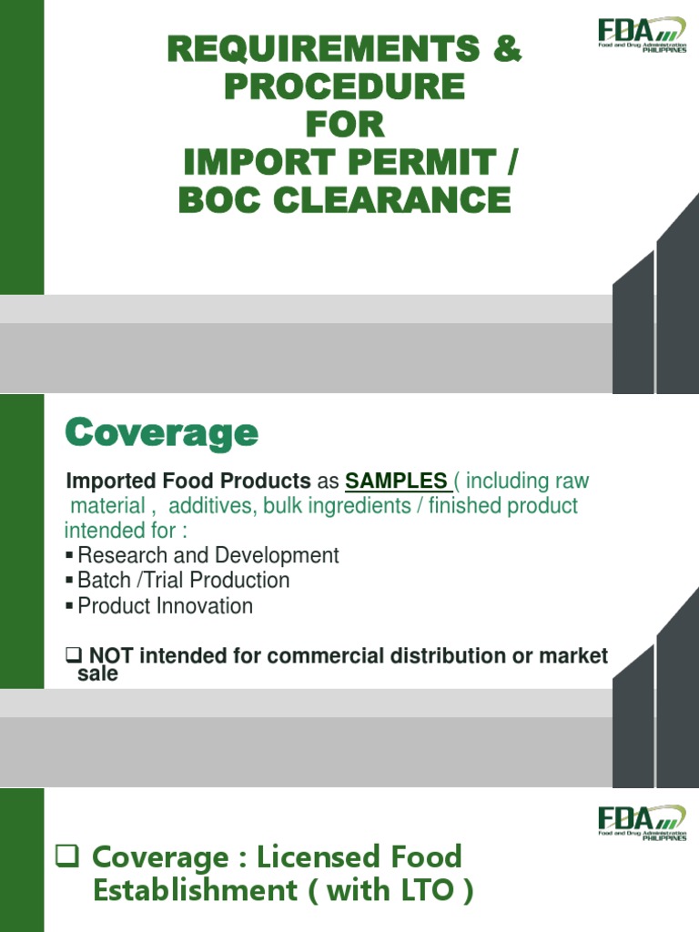 10 - IMPORT PERMIT and BOC CLEARANCE PDF | PDF