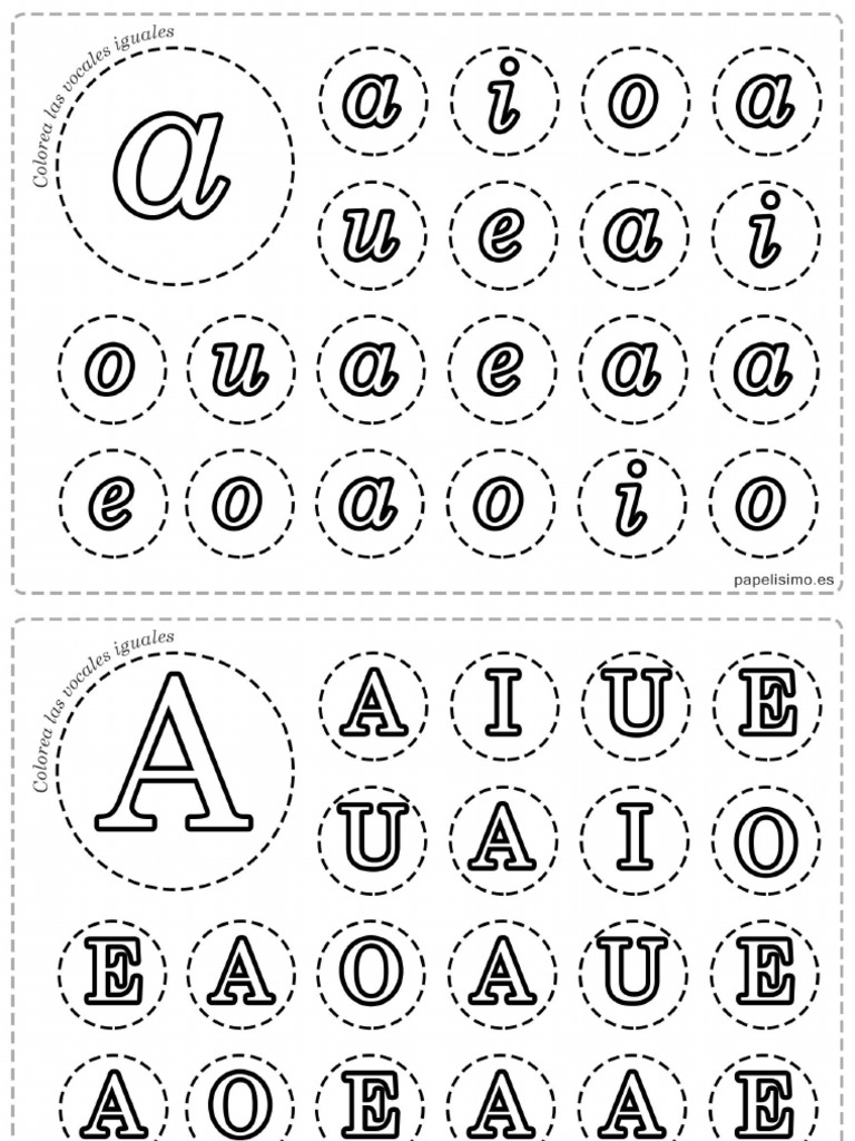AEIOU-Vocales-para-imprimir-y-colorear-minusculas-y-mayusculas-buscar ...