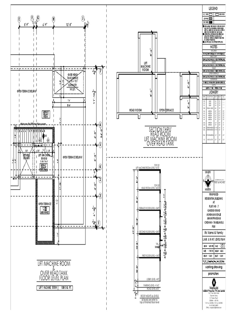 2013 07 27 Manapakkam House Vamsi WD 03 05 LMR OHT LEVEL Plan | PDF | Tourist Attractions | Houses