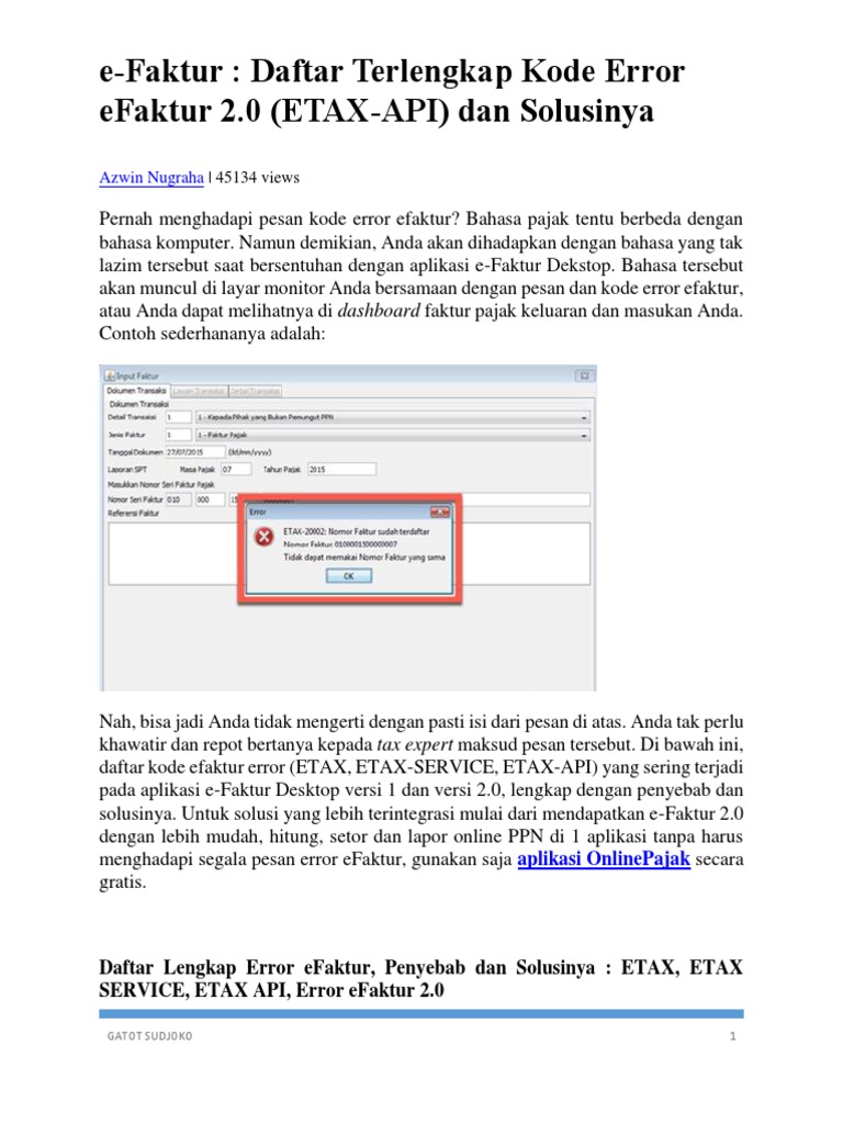 Solusi E Faktur | PDF