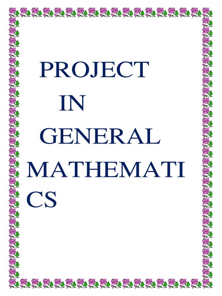 Project IN General Mathemati CS | PDF