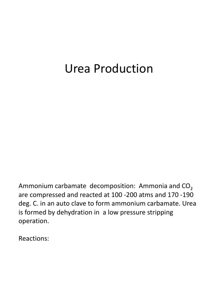 Urea Manufacturing | PDF