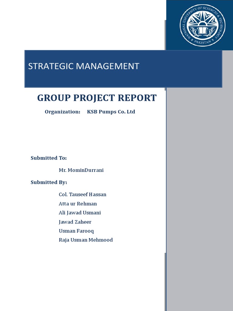 Strategic Management Report KSB Pumps | PDF | Competition | Taxes