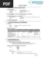 Msds 10% Neutral Buffered Formalin | PDF | Toxicity | Formaldehyde