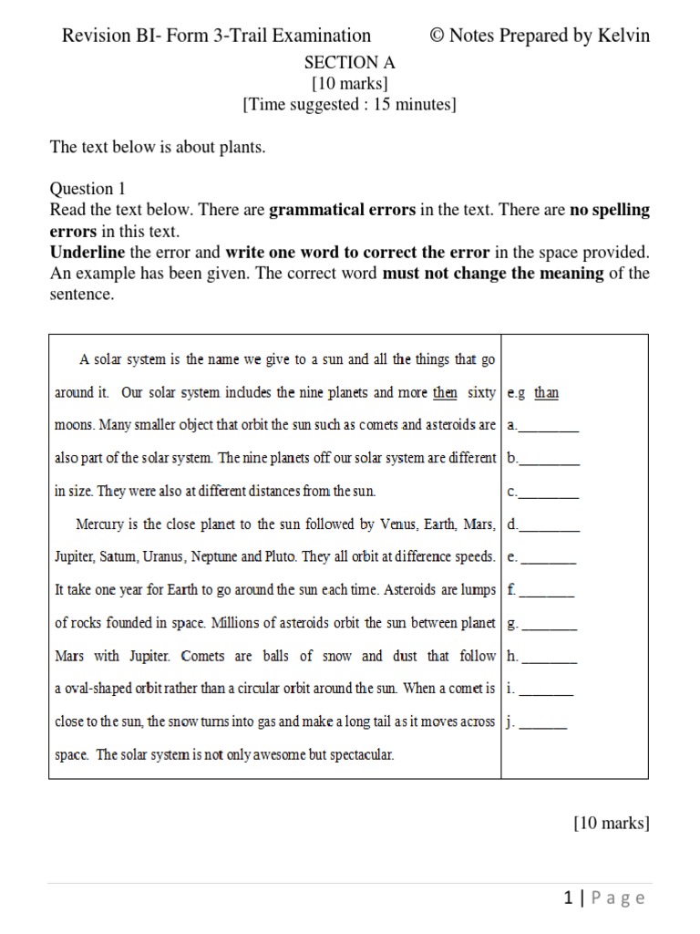 Revision BI - Form 3-Trail Examination © Notes Prepared by Kelvin | PDF ...