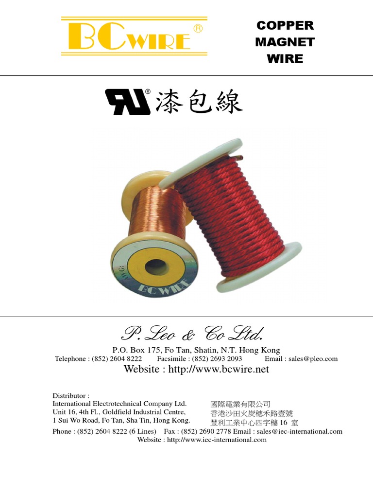 Copper Magnet Wire Guide | PDF | Electrical Engineering | Electricity