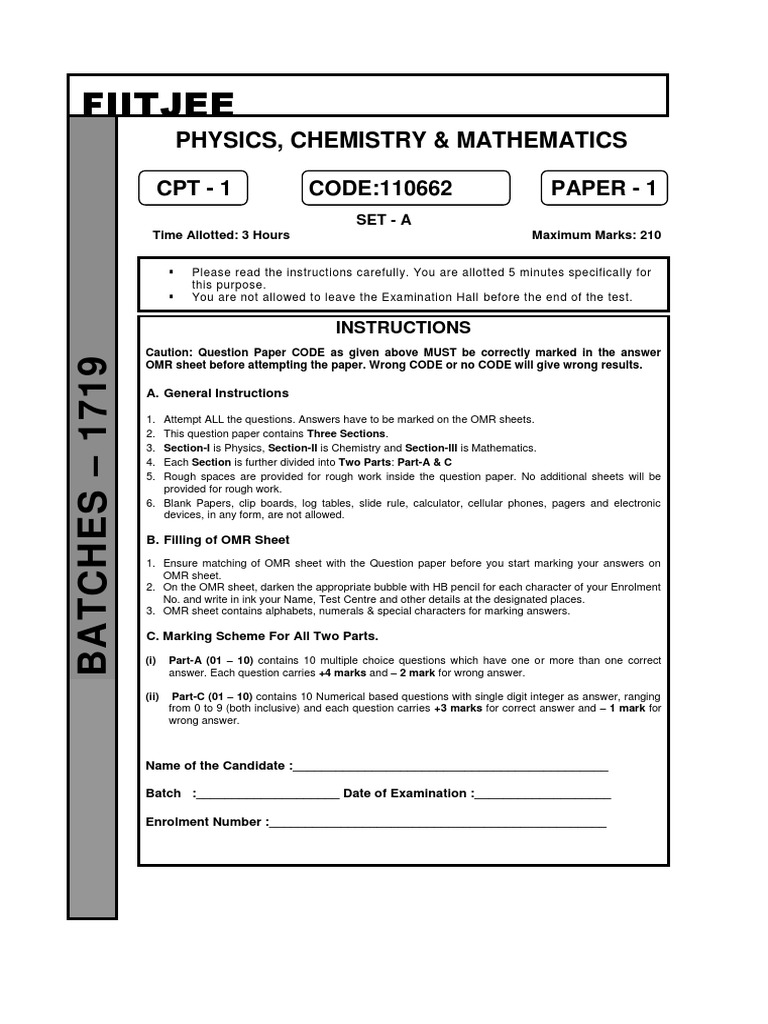 Fiitjee: Physics, Chemistry & Mathematics | Download Free PDF | Sphere | Cross Section (Physics)