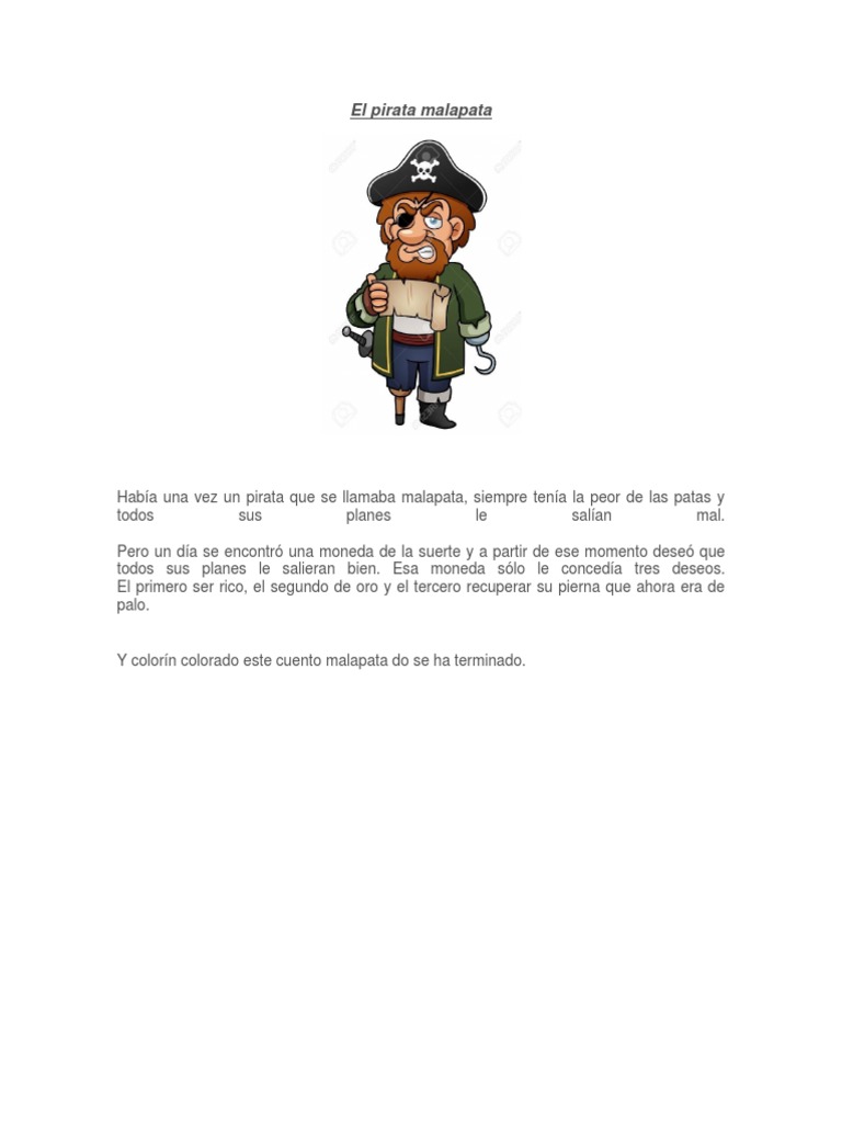 El Pirata Malapata | PDF | Piratería | Ocio
