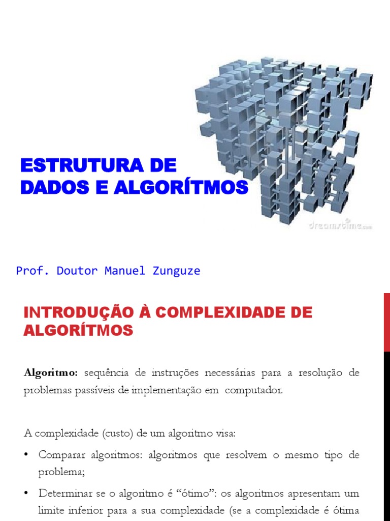 Algoritmos e complexidade | PDF | Teoria da Complexidade Computacional | Complexidade do tempo