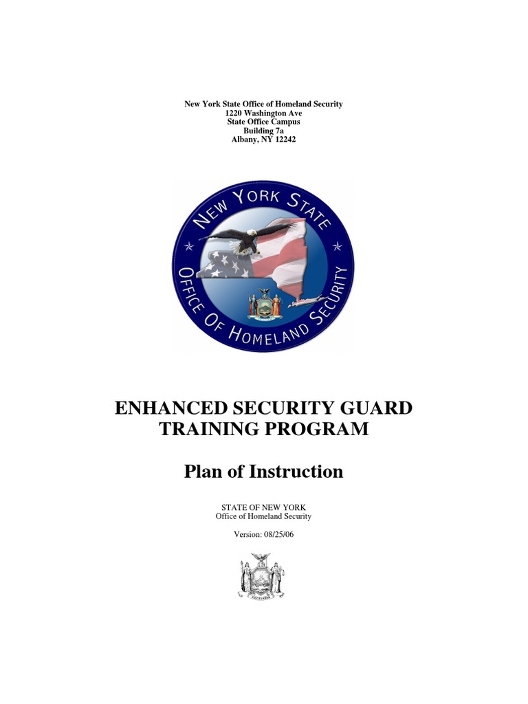 Enhanced Security Guard Training Program | PDF | Incident Command ...