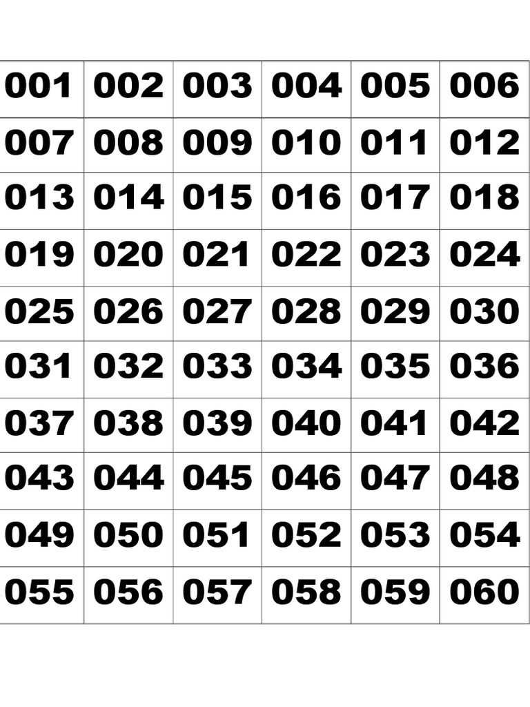 Lucky Draw Numbers English Language Week 2015 | PDF