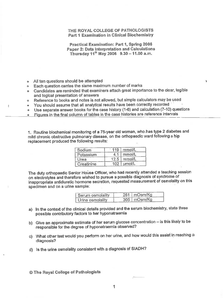 FRCPath Cases 1 | PDF
