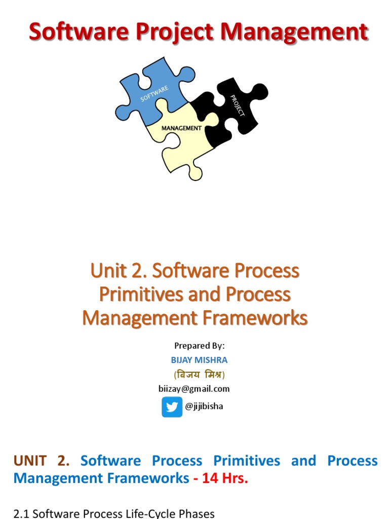 Unit 2. Software Process Primitives and Process Management Frameworks | PDF | Conceptual Model ...