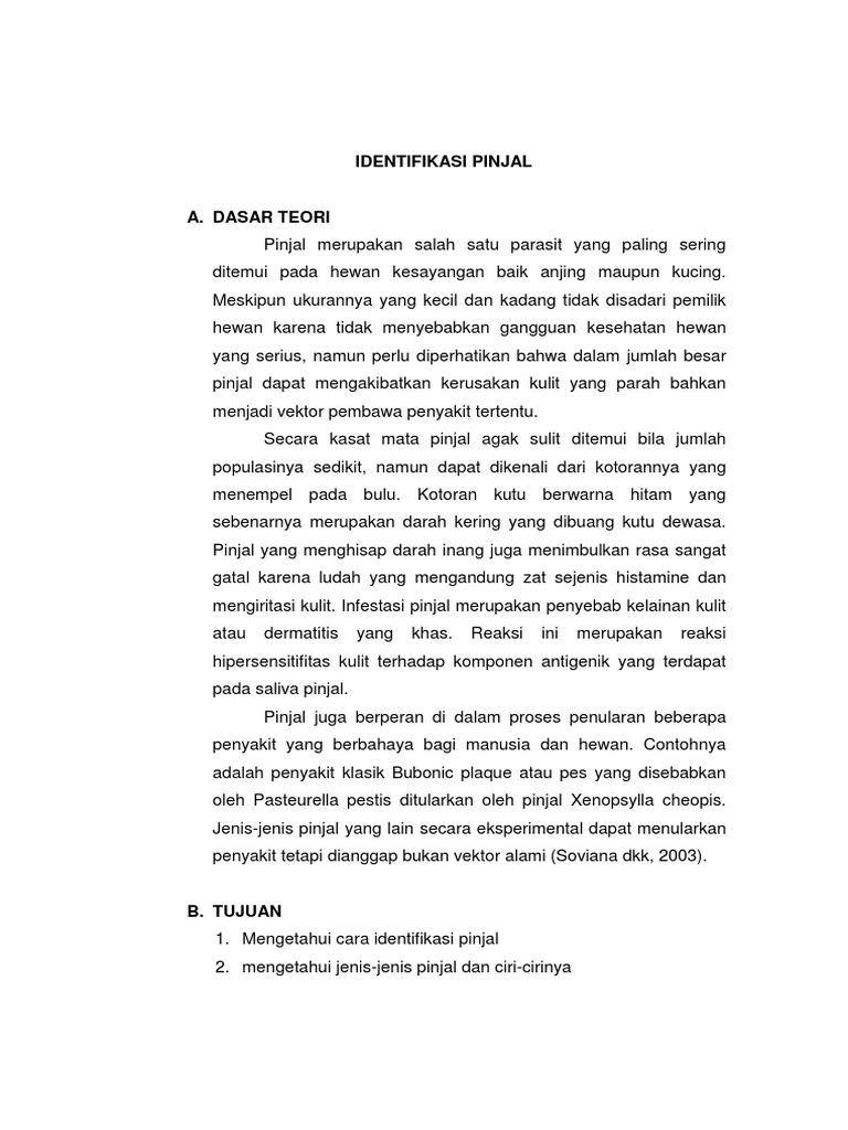 Identifikasi Pinjal | PDF