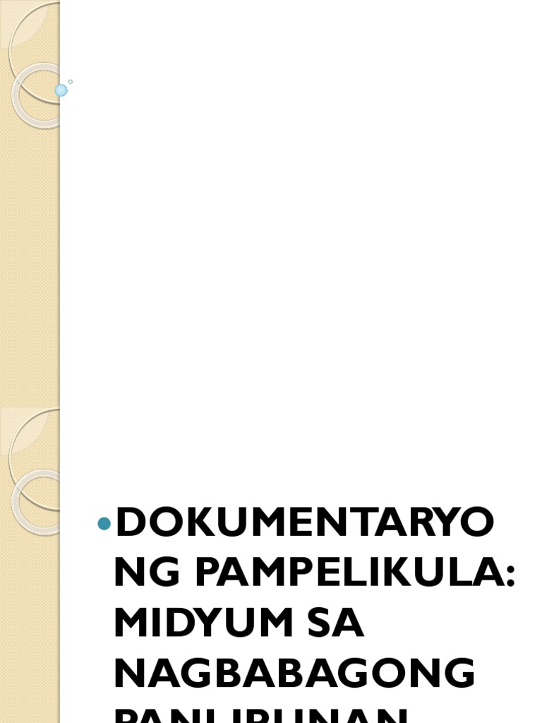 dokumentaryong pampelikula