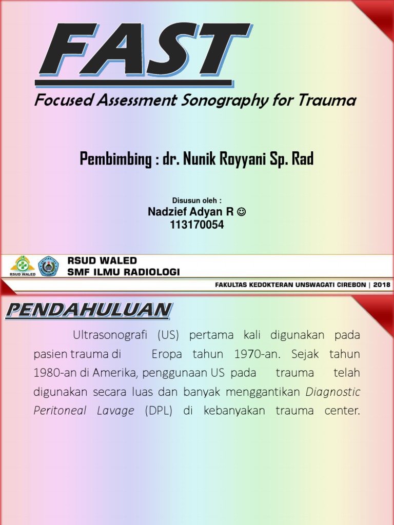 FAST (Focused Assessment Sonography For Trauma) - NEW | PDF