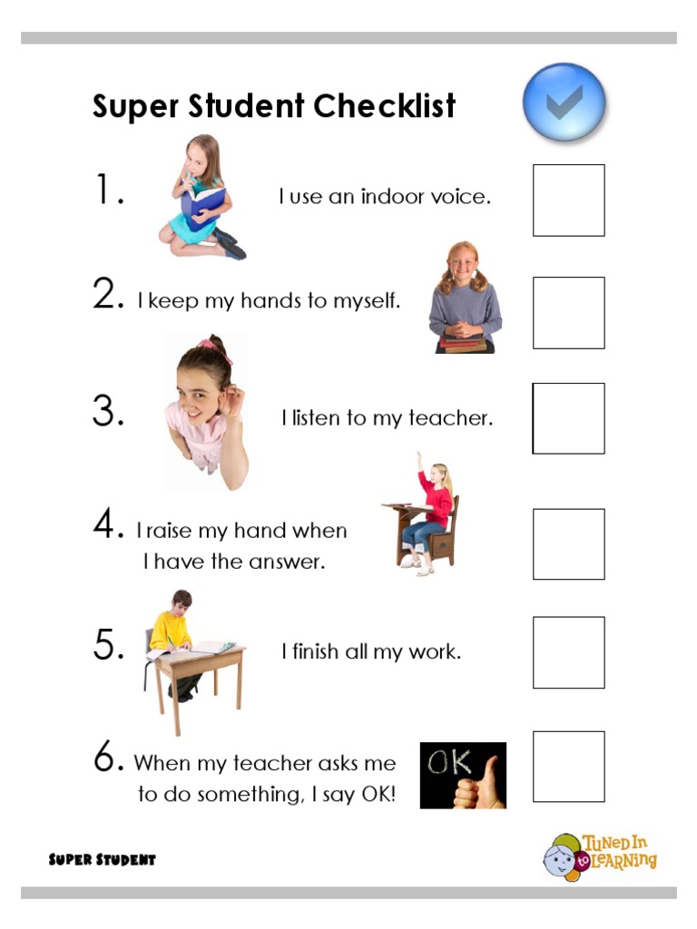 Classroom Behavior Checklist | PDF